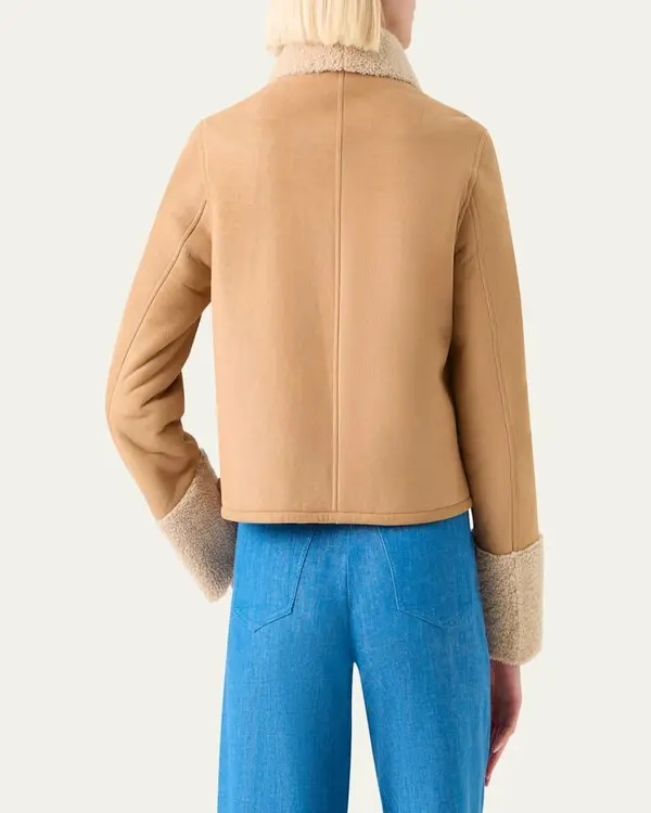 Akris Reversible Cady And Shearling Jacket