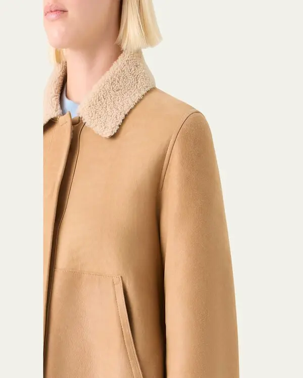 Akris Reversible Cady And Shearling Jacket