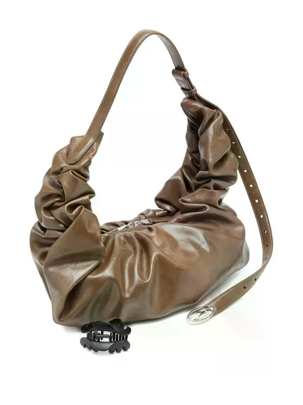 DIESEL® Gathered Shoulder Bag - Brown
