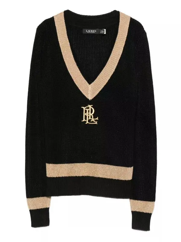 Ralph Lauren V-neck Knitwear With Logo