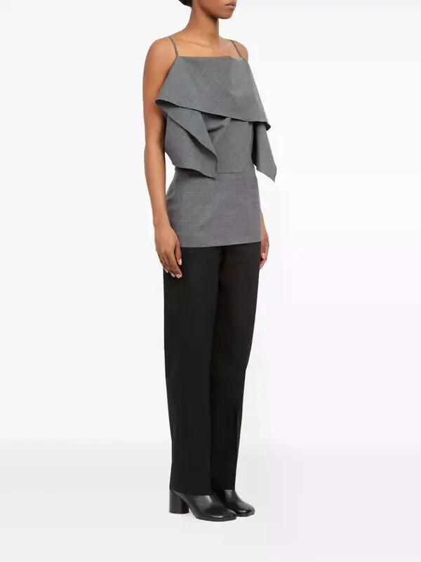 MAISON MARGIELA Ruffled Strap Top