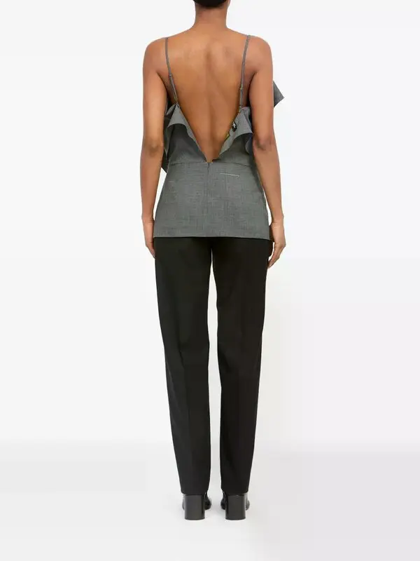 MAISON MARGIELA Ruffled Strap Top