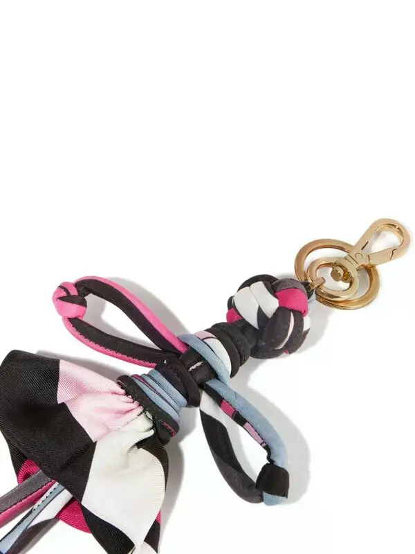 Emilio Pucci Iride-print Silk Keychain