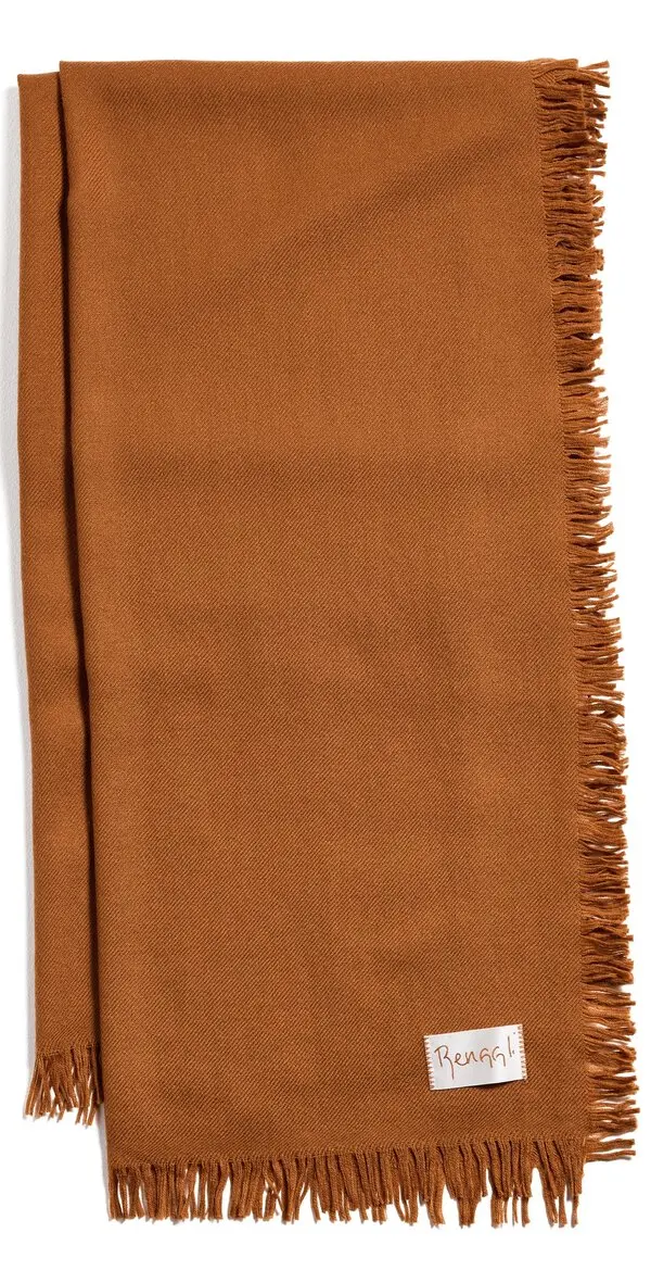 Renggli Wool Twill Scarf - Amber