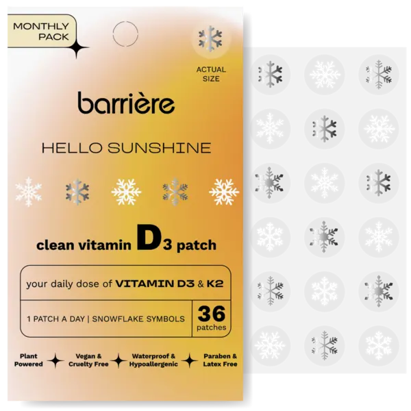 BARRIERE Hello Sunshine Vitamin D3 Patch 36-pack Snowflake - One-color