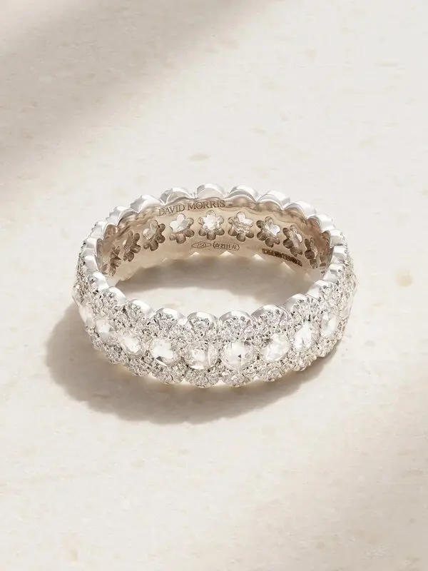 DAVID MORRIS 18-karat White Diamond Ring - Gold