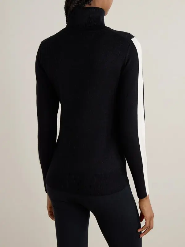 WE NORWEGIANS Jacquard-knit Merino Wool Turtleneck Sweater