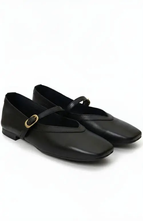 MENINA STEP Greta Leather Mary Jane Flat