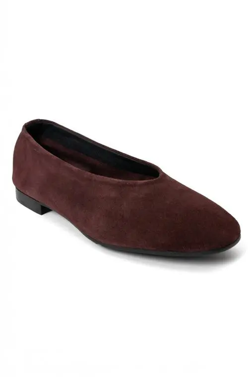 MENINA STEP Lucrecia Suede Ballet Flat - Burgundy