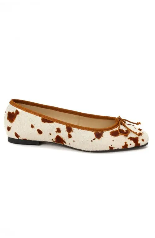 MENINA STEP Sandrine Ballet Flat - Brown/white
