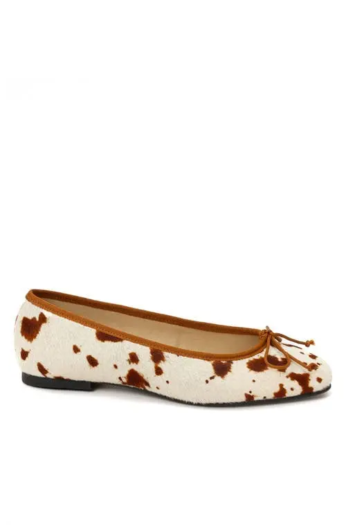 MENINA STEP Sandrine Ballet Flat - Brown/white