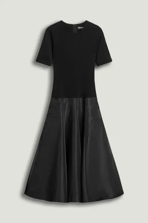 NOCTURNE Flared Knit Midi Dress