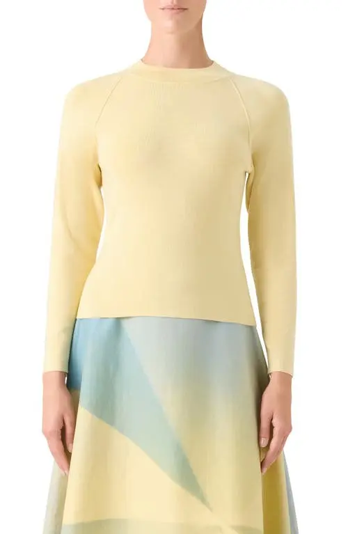 Akris Cashmere & Silk Mock Neck Sweater