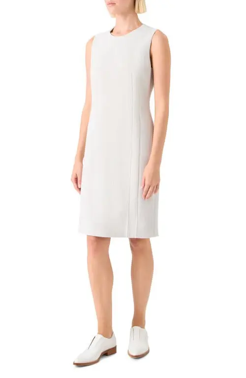 Akris Sleeveless Wool Sheath Dress - Greige