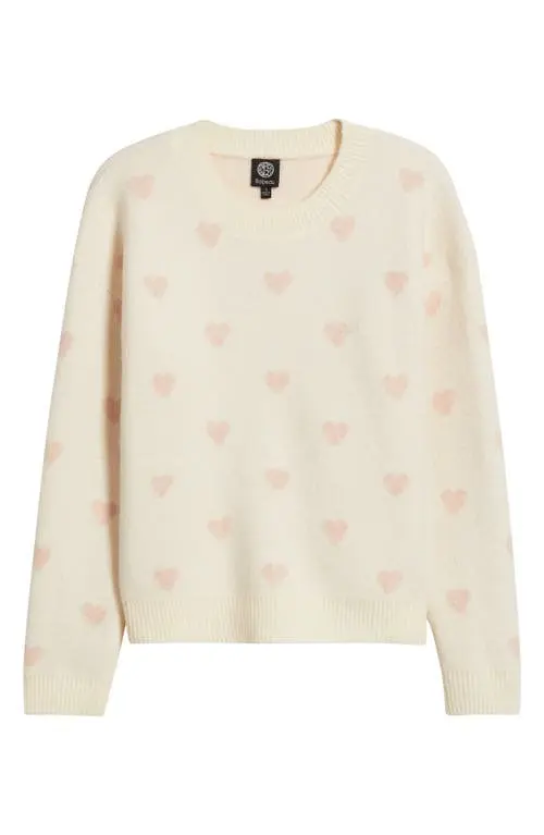 Bobeau Hearts Jacquard Sweater