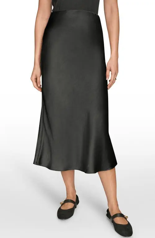 Donna Karan New York Satin Midi Skirt