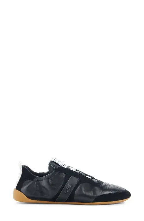 Chloé Leather Kick Sneaker - Black