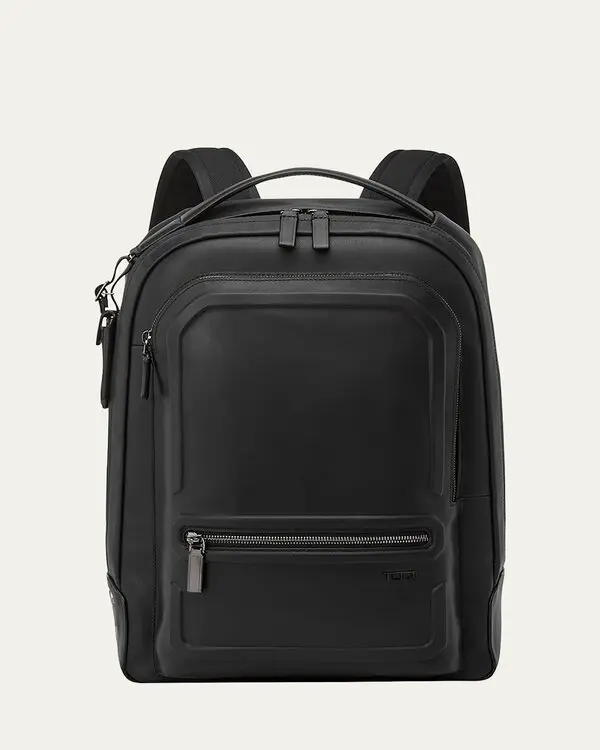 Tumi Leather Backpack - Black