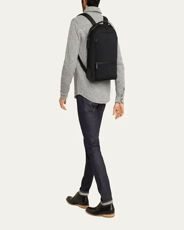 Tumi Leather Backpack - Black