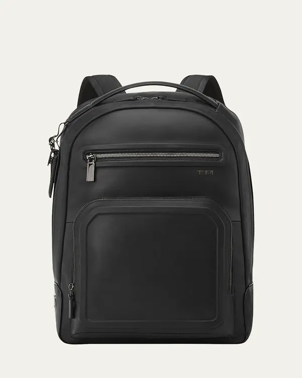 Tumi Leather Backpack - Black