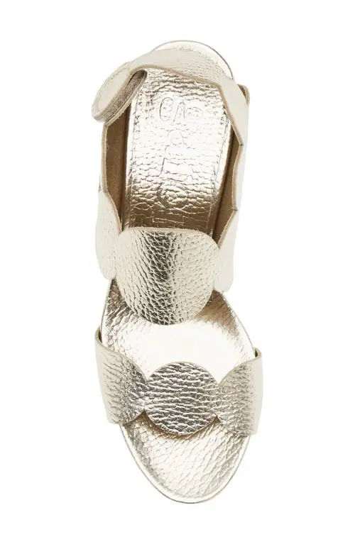 PEDRO GARCIA Winslet Slingback Sandal - Platino Cervo