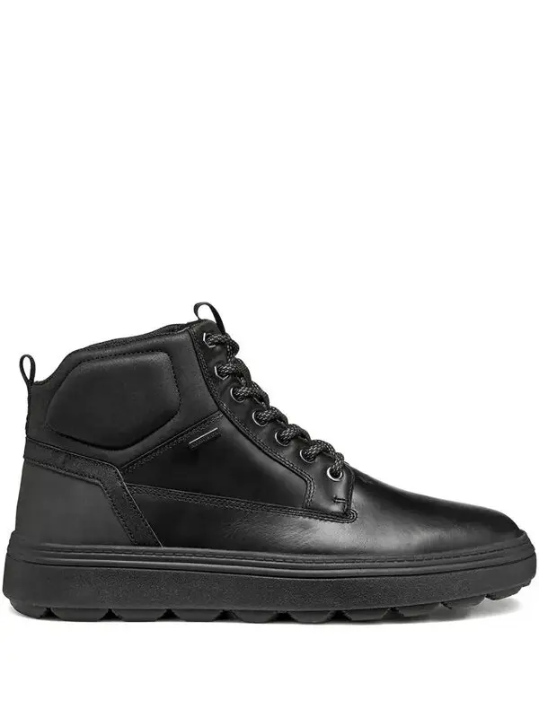Geox Logo-plaque Leather Boots