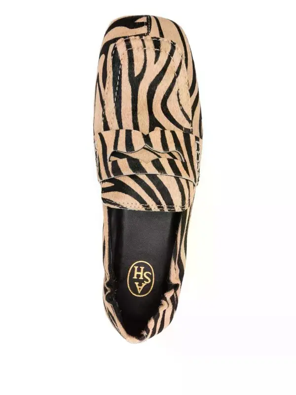 Ash Barkley Zebra Print Loafers