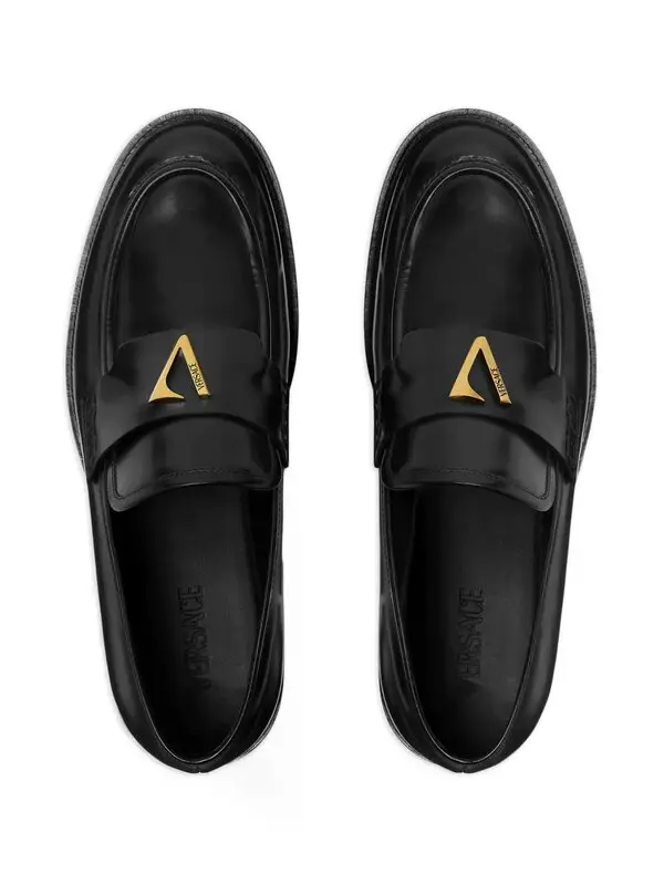Versace Logo-plaque Loafers