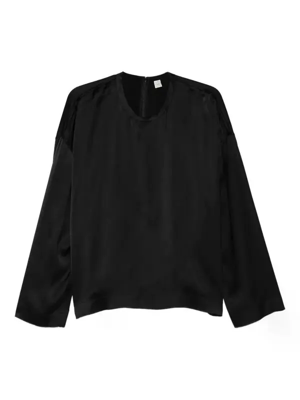 TOTEME Long-sleeve Top - Black