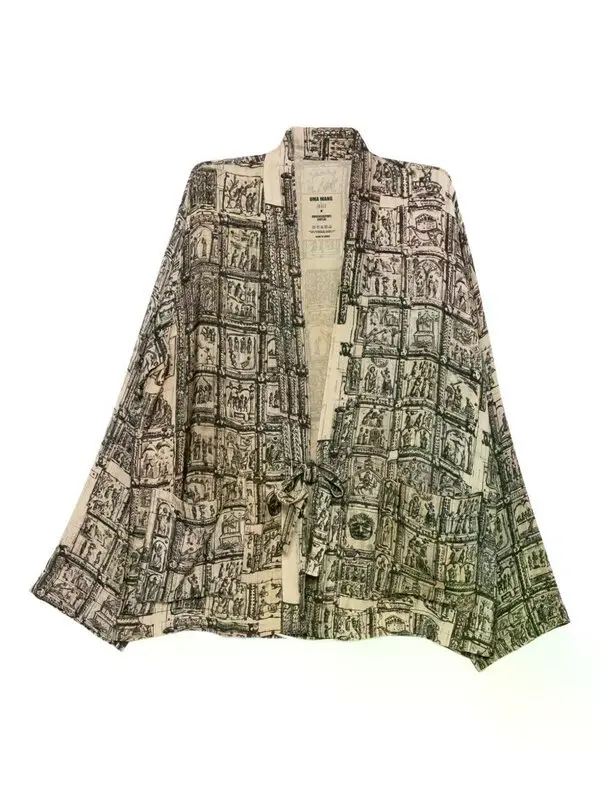 UMA WANG Tie-waist Graphic Jacket