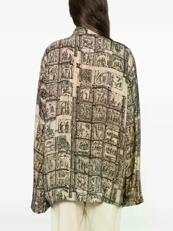 UMA WANG Tie-waist Graphic Jacket