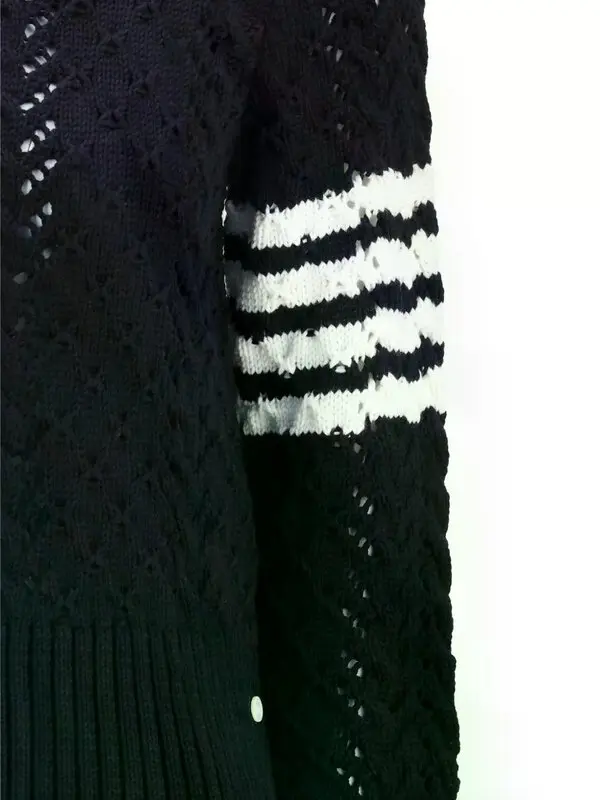 Thom Browne Cable-knit Pointelle-stitch Jumper
