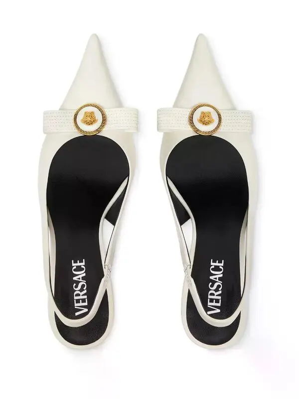 Versace 85mm Leather Pumps