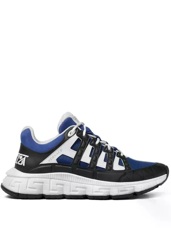 Versace Trigreca Lace-up Sneakers - Blue