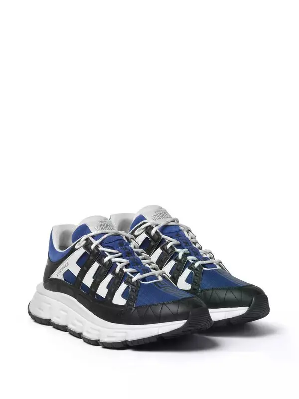 Versace Trigreca Lace-up Sneakers - Blue