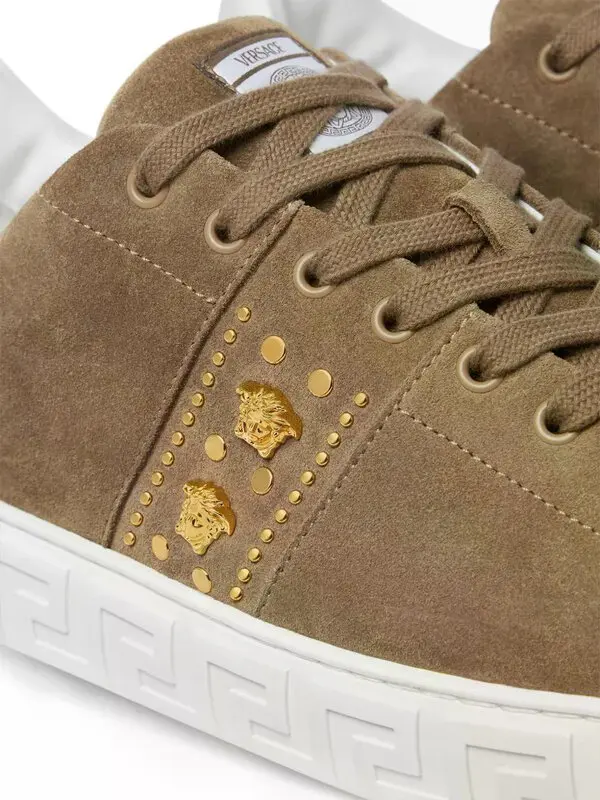 Versace Greca-pattern Sneakers - Brown