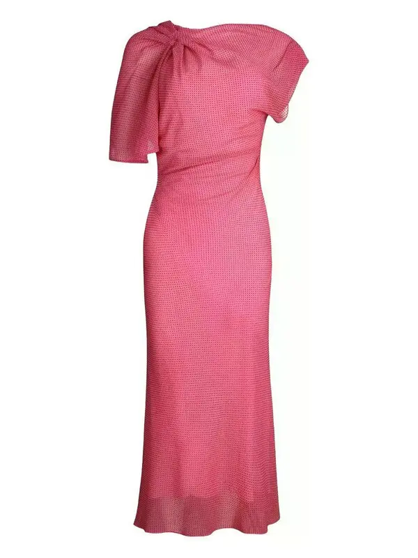 Scanlan Theodore Draped Midi Dress