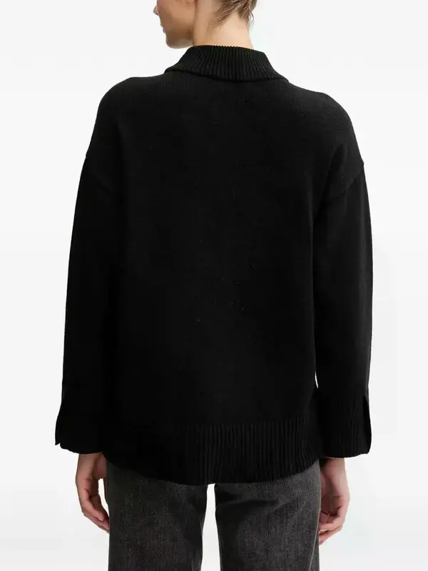 Dkny Ribbed Funnel-neck Knitwear