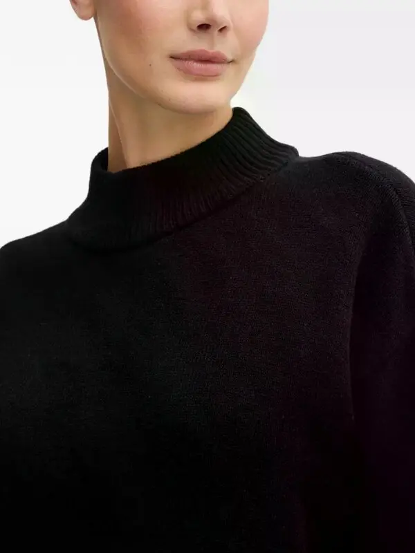 Dkny Ribbed Funnel-neck Knitwear