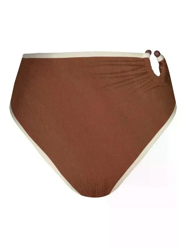 Johanna Ortiz Susurro Del Agua Ring-detail Bikini Bottom - Brown