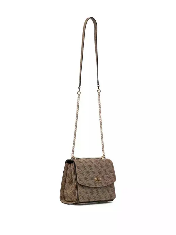 Guess Monogram Pattern Chain Satchel