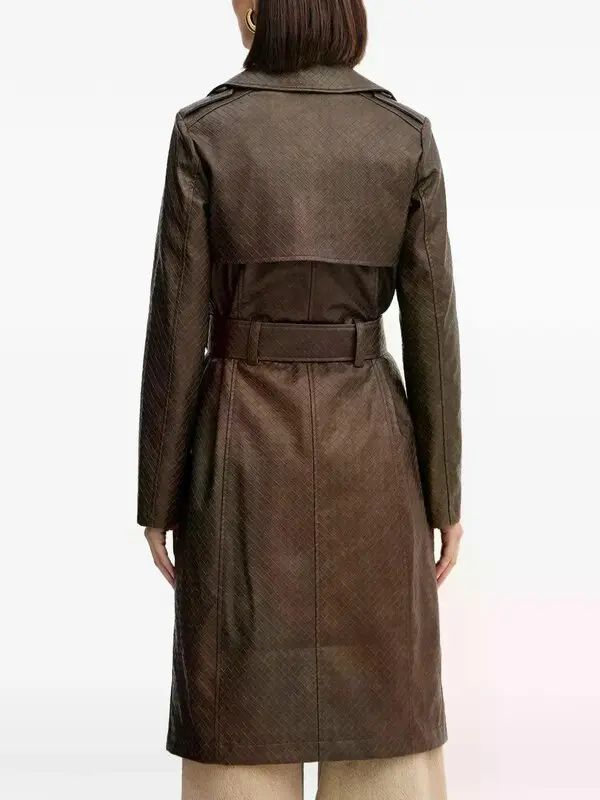 Guess Belted Double-breasted Coat
