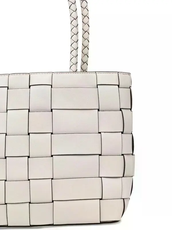 Guess Woven Braided-handle Tote Bag