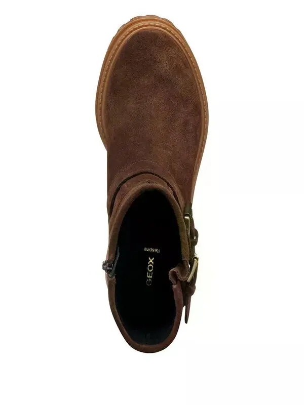 Geox Buckle-embellishment Suede Boots