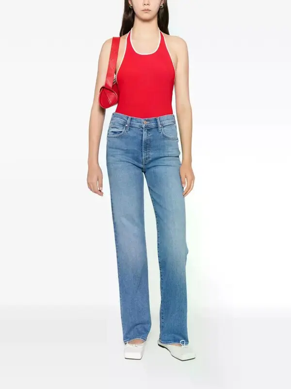 MOTHER The Kick It Straight-leg Jeans - Blue