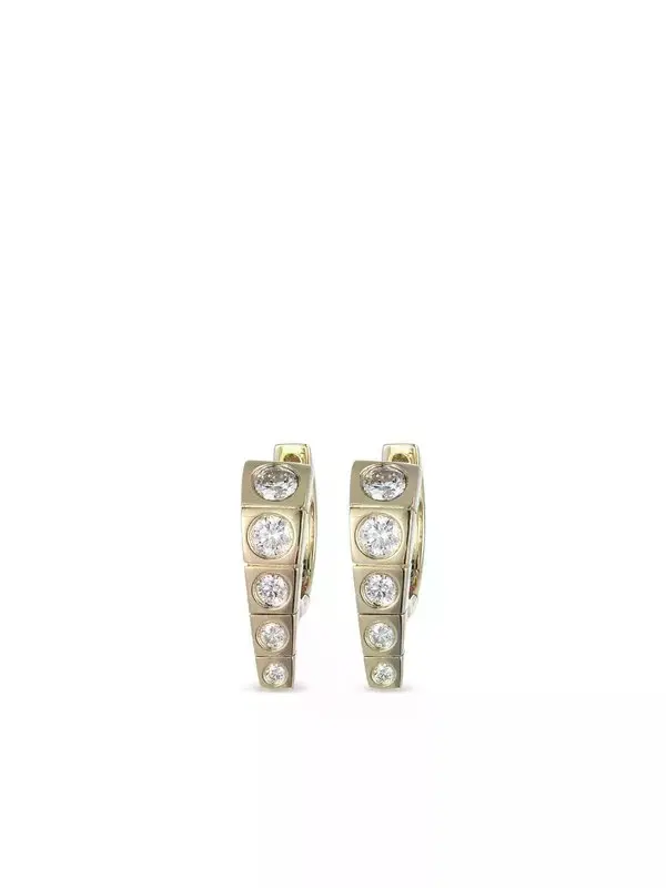 TYPE JEWELRY Diamond Yellow Leggo Mini Earrings - Gold