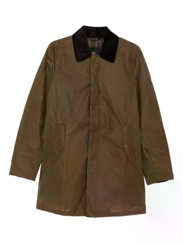 BARACUTA Original Corduroy Collar Coat - Brown