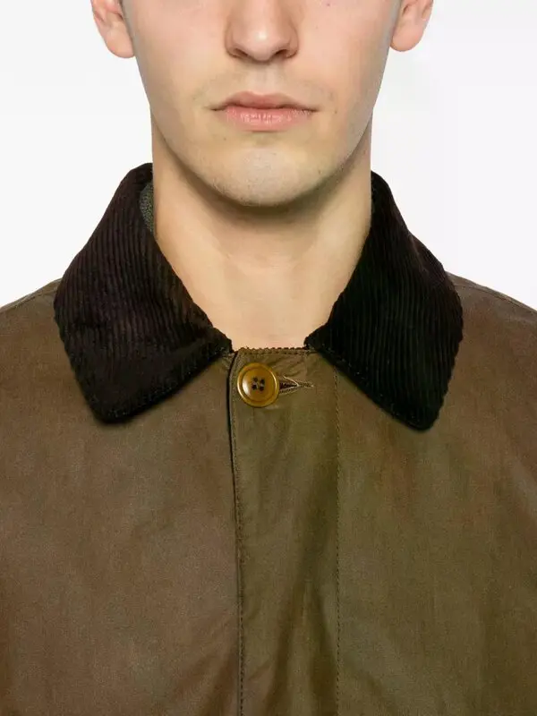 BARACUTA Original Corduroy Collar Coat - Brown
