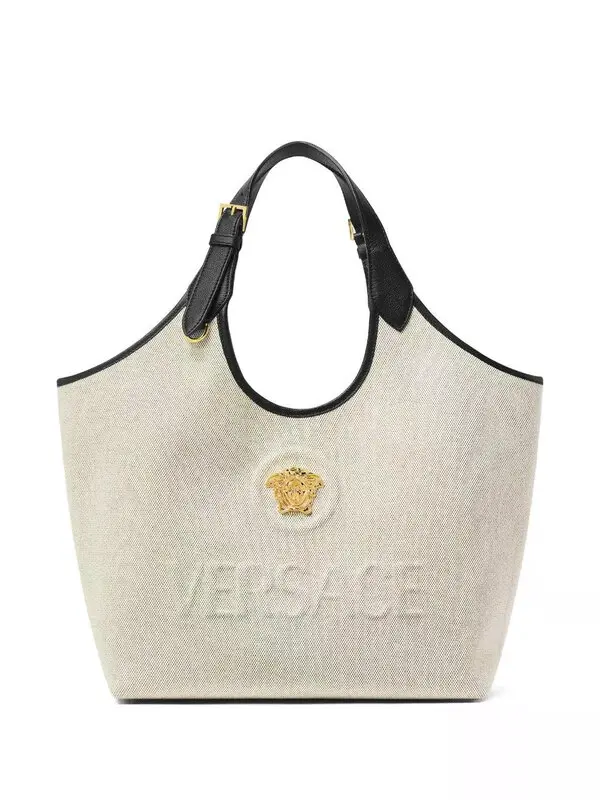 Versace Medusa-emblem Tote - Neutrals
