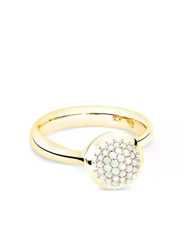 Tamara Comolli 18k Yellow Diamond Bouton Ring - Gold